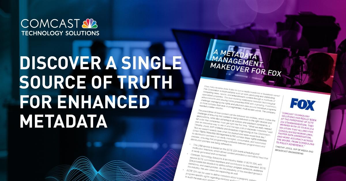 A Metadata Management Makeover For Fox | CTS