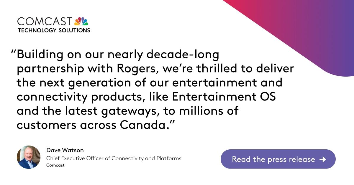 Rogers to bring world-class Comcast and Xfinity products to Canada | CTS